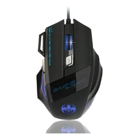 Amazon.in: Buy MFTEK Gaming BLOODBAT Mouse 7 LED Colors 7 Button Wired ...