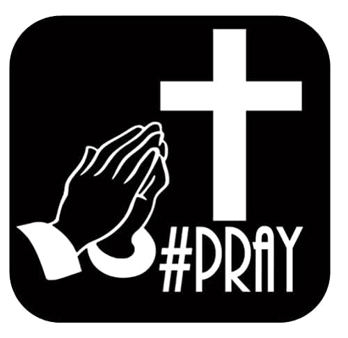 Amazon.com: Pray TP 606 Sticker 6" Decal christian holy bible jesus god ...