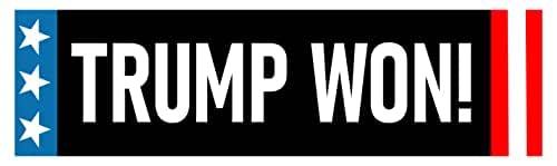 Amazon.com: Trump Won Bumper Sticker to Trigger Liberals as They Know ...