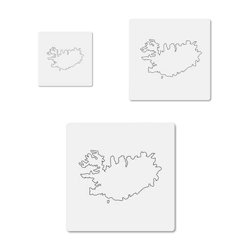 Amazon.com: Iceland Countries Map Geography Country, quality mylar ...