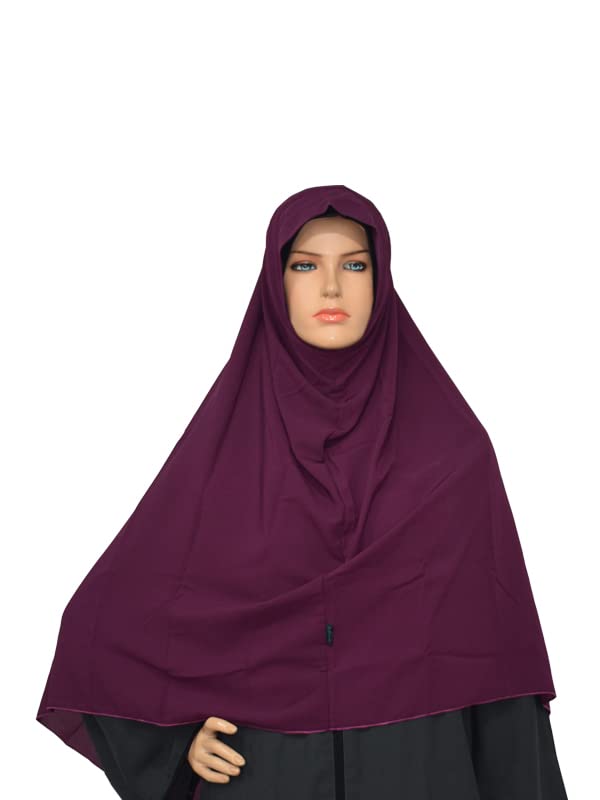 Buy Parvin- ISLAMIC SOUDI MAKKANA HIJAB (ECONOMY) SINGLE LAYER DESIGN ...