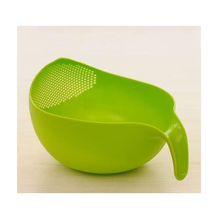 Amazon.com: Khandekar Plastic Rice Strainer Bowl with Handle, Kitchen ...