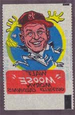 1961 Topps magic rub-offs (Baseball) Card# 28 walt moose moryn of the ...