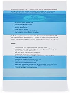 The Original Duo Reading Ruler Overlays - Yellow (Pack of 10) by ...