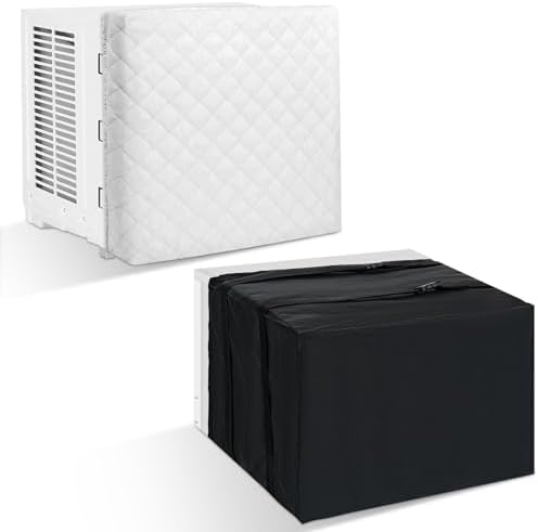 Amazon.com: Wovnet 2 Pcs Window Air Conditioner Cover Adjustable Window ...