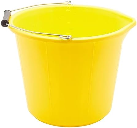 Faithfull FAI3GBUCKYEL 14 Litre (3 Gallon) Yellow Builders Bucket ...