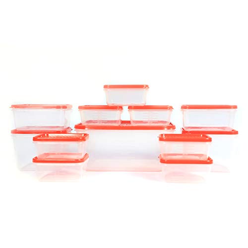 Mahaware Modular Jolly Polka Plastic Container Set, Set of 12 Pieces ...