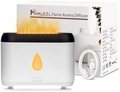 Amazon.com: 300ml Ultrasonic Volcano Flame Humidifier Original Flame Diffuser Volcano Lamp Aroma ...