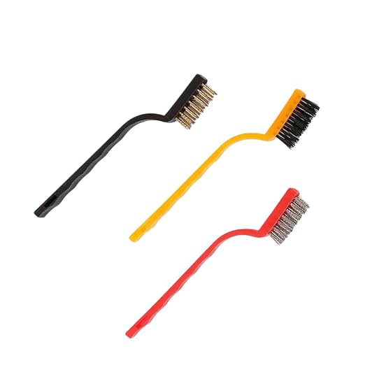Paint Scrubbing with Deep Cleaning Tools in Black,Red, Steel Bristles ...