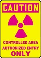 Amazon.com: CAUTION CONTROLLED AREA AUTHORIZED ENTRY ONLY (W/GRAPHIC ...
