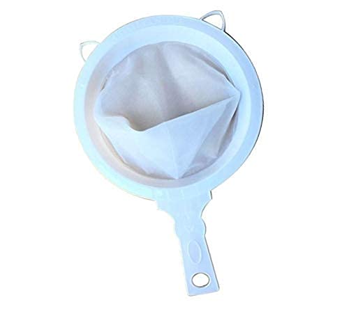 Big Size Plastic Double Mesh net Strainer Fliter White CHALNI Garani ...
