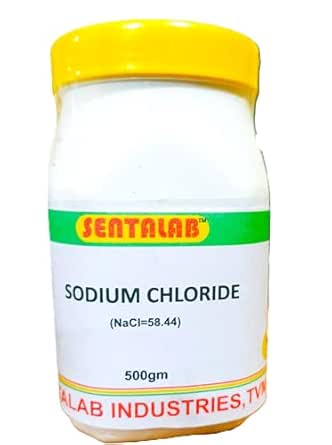 (SENTALAB) Sodium Chloride (CAS NO 7647-14-5), 500gm Pure : Amazon.in ...