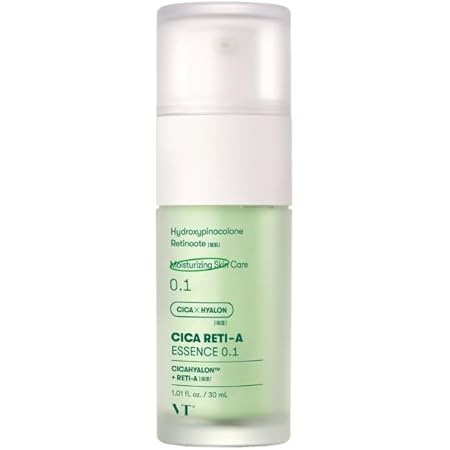 Amazon.com: VT COSMETICS Cica Reti-A Reti-A Essence 0.1 Moisturizing Skin Care Serum 1.01 fl oz ...