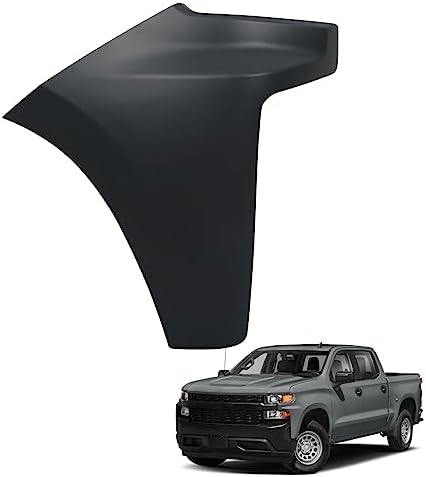 Amazon.com: SEBLAFF Right Side Black Front Bumper End Cap Extension ...