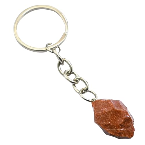 Amazon.com: Red Goldstone Crystal Car Key Holder - Crystals and Healing ...