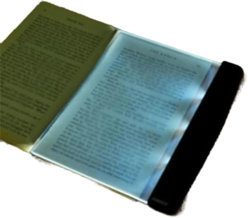 Flat Light for Reading in Bed at Night Clear LED Book Full Page Light ...