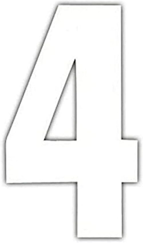 Amazon.com: Merriway BH04243 White Vinyl Stick On Wheelie Bin, Post Box ...