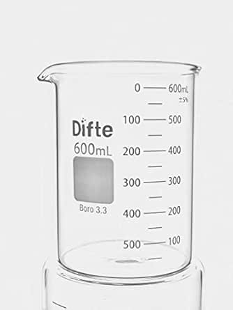 Vaso De Precipitado 600 Ml Borosilicato Graduado : Amazon.com.mx: Hogar y Cocina