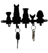 Amazon.com: GEGUTON Dogs Design Wall Mounted Key Holder – Steel, Black ...