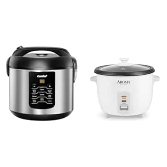 Amazon.com: COMFEE' 6-in-1 Multi Cooker Bundle with Aroma 6-Cup Rice ...