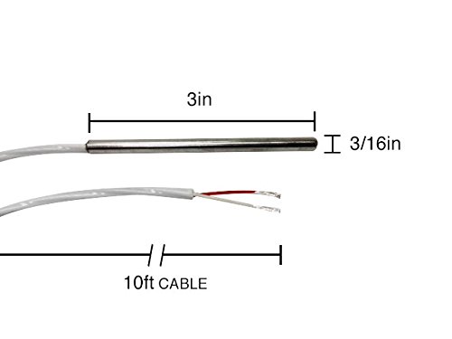 TIP TEMPerature Products TIPRTD003: RTD 1000Ω Bullet Probe: Amazon.com ...