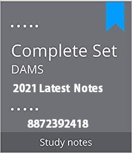 DAMS Handwritten Notes All 19 Subjects 2021-22 (BLACK & WHITE) : Study ...
