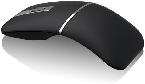 Amazon.com: Bluetooth Curved Mouse Wireless Silent Rechargeable ...