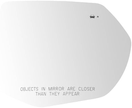 Amazon.com: TRQ Right Mirror Glass with Blind Spot Indicator Clear ...