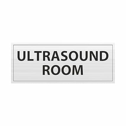 SignZone ULTRASOUND ROOM Sign Board Stainless Steel Size 8.25 X 3.25 ...