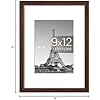 Amazon.com - upsimples 9x12 Picture Frame, Display Pictures 6x8 with ...
