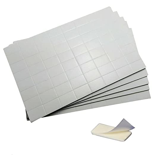 JKG® 320 x STRONG DOUBLE SIDED STICKY FOAM PADS - Self Adhesive White ...