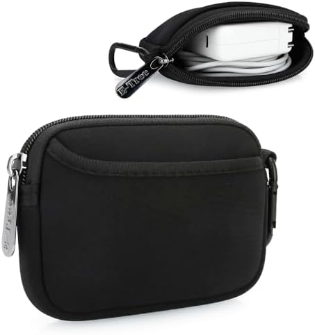 Amazon.com: 2 Pieces Small Zippered Pouch, Portable Electronics Soft ...