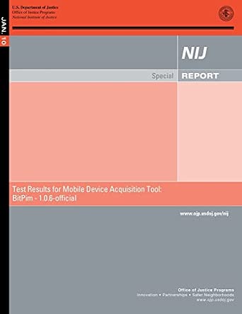 Test Results for Mobile Device Acquisition Tool: BitPim - 1.0.6 ...