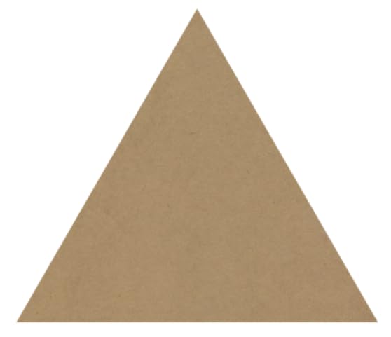 3.2mm MDF Triangle Cutout Base for DIY Projects Design Gift Art Craft ...
