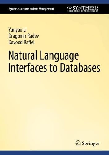 Amazon.com: Natural Language Interfaces to Databases (Synthesis Lectures on Data Management ...
