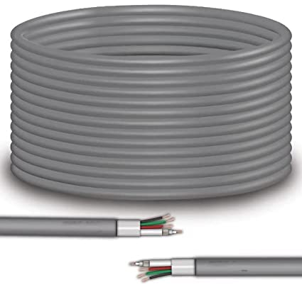 Pure Copper 3+1 CCTV Camera Coaxial Cable For High-Speed Audio Video ...