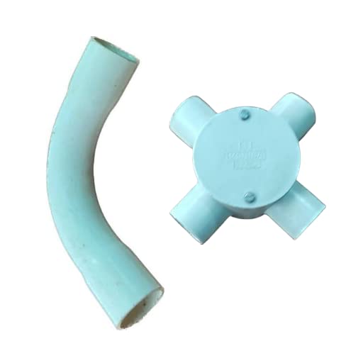 Combo White 3 Way Surface Junction 2inch+ Curve PVC Electrical Conduit ...