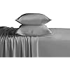 Amazon.com: Full GreySheet Set, 4 Piece Microfiber Bed Sheets，Soft Flat ...