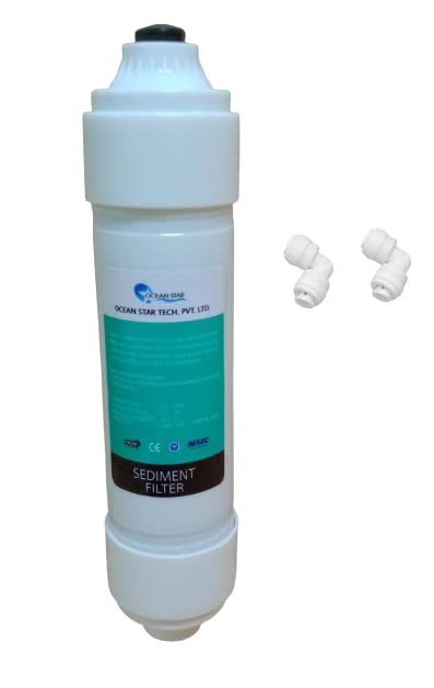 Ocean Star Inline Sediment Filter and 2 Elbow Connector for RO Water ...