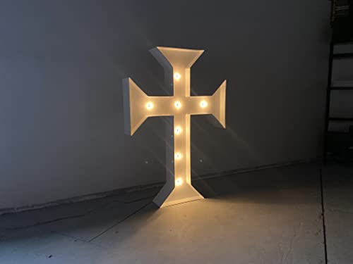 Amazon.com: Large Light Up Cross | Lighted Cross | Custom Light Up Sign ...