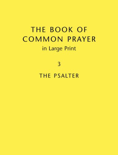 BCP Large Print Yellow Hardcover CP800: The Psalter: Baker Publishing ...
