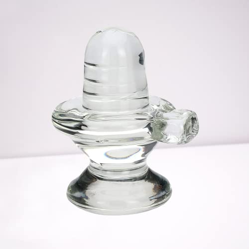 Buy MAHAMAYA Glass shivling/Crystal Shivling Pure Crystal Lingam/for ...