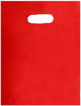 Amazon.com: Small Low Density Red Merchandise Bags - Case of 1,000 ...