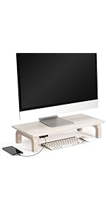 Amazon.com: Anji Mountain Wooden Monitor Stand - Elegant Monitor Riser ...