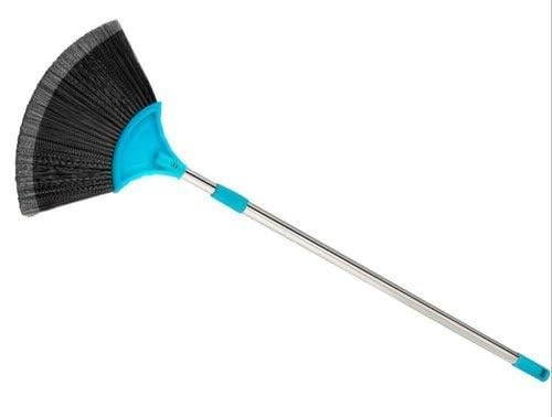 VINCENZO Broom with Long Stainless Steel Rod and Extendable Cobweb ...