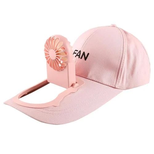 PELO Sun Fan Hat/Face Cooling Cap Fan/Cap with Fan Personal Portable ...