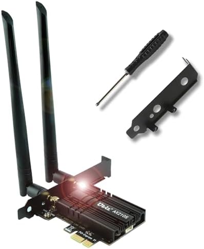Amazon.com: Ubit WiFi Card 3000Mbps Three-Band WiFi 6e AX3000 PCIe WiFi ...