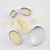 Amazon.com: Oval Cookie Cutter Set Large - 5 Inch, 4 Inch, 3 Inch, 2 ...
