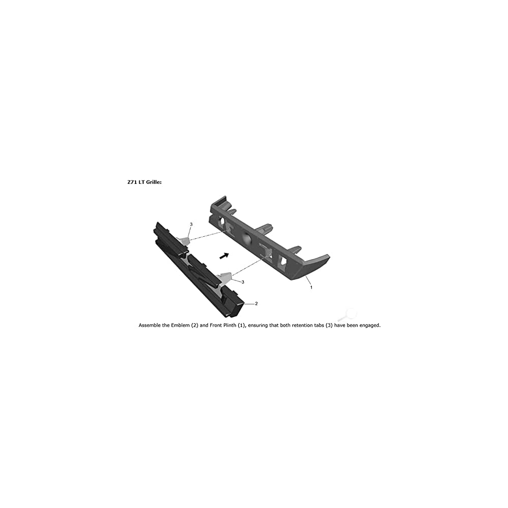 Buy 1 OEM Grille Z71 Front Emblem 3D Badge Compatible with 2019-2022 ...