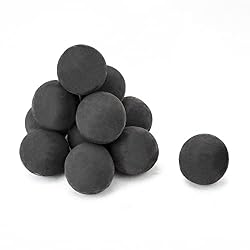 Amazon.com : Skyflame Ceramic Fire Balls, Set of 12 Round Fire Stones ...